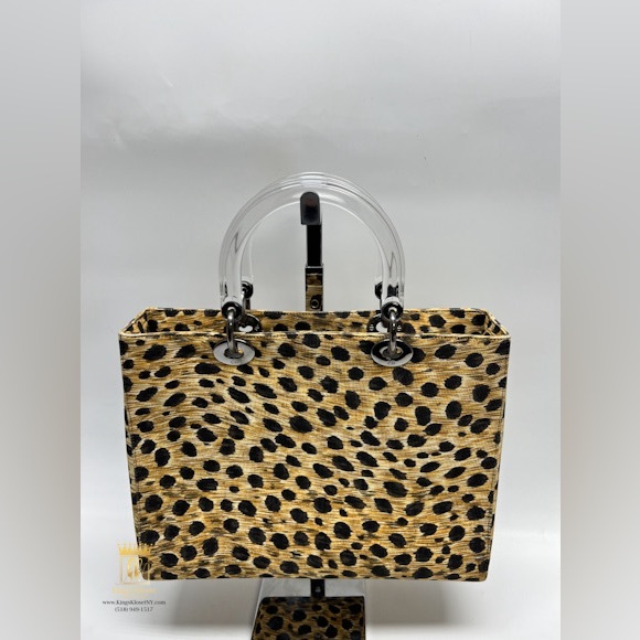 Dior | Bags | Christian Dior Leopard Large Lady Dior Bag | Poshmark